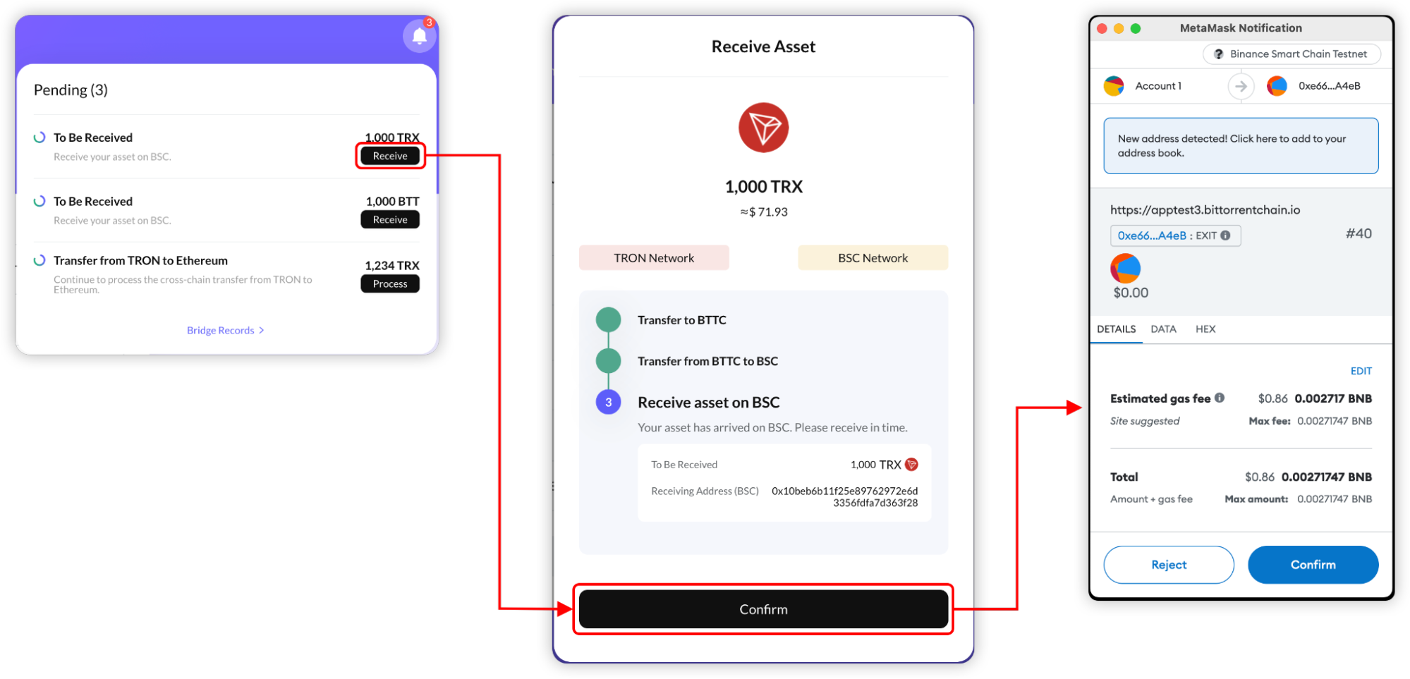 How to transfer assets between TRON, Ethereum, and BNB Chain? – BTTC