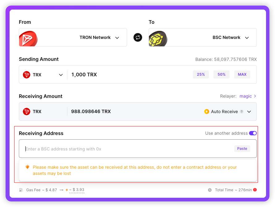 How to transfer assets between TRON, Ethereum, and BNB Chain? – BTTC